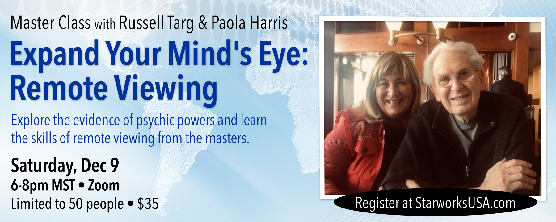Master Class: Remote Viewing with Russell Targ - StarworksUSA