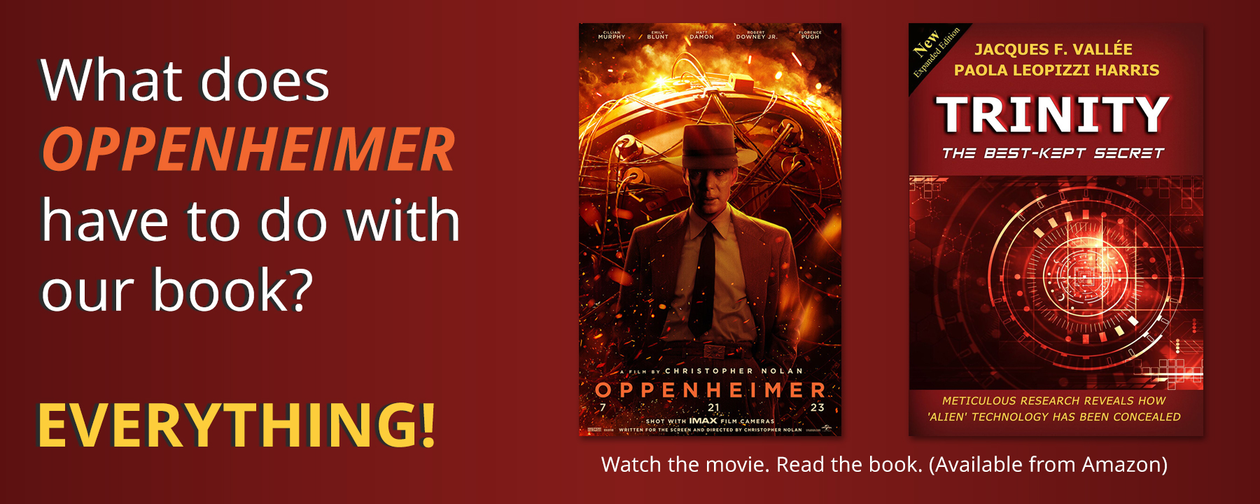 The Oppenheimer movie, Trinity book connection - StarworksUSA